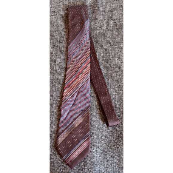 Di Mitri | Accessories | Tie 7s 80s 90s Y2k Mens Di Mitri Brown Blue ...